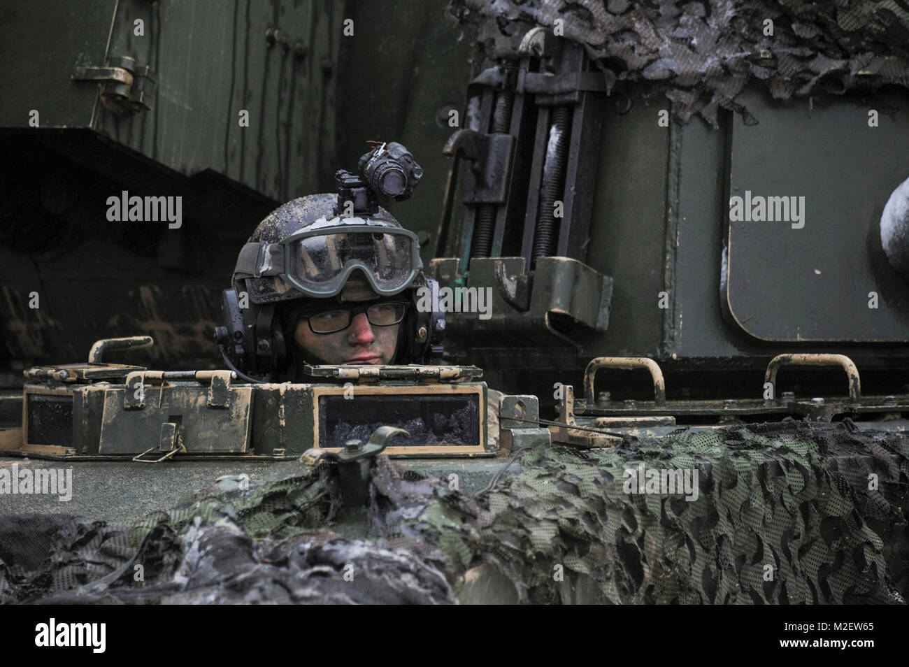 A U.S. Soldier with Battery A, 1st Battalion, 7th Field Artillery ...