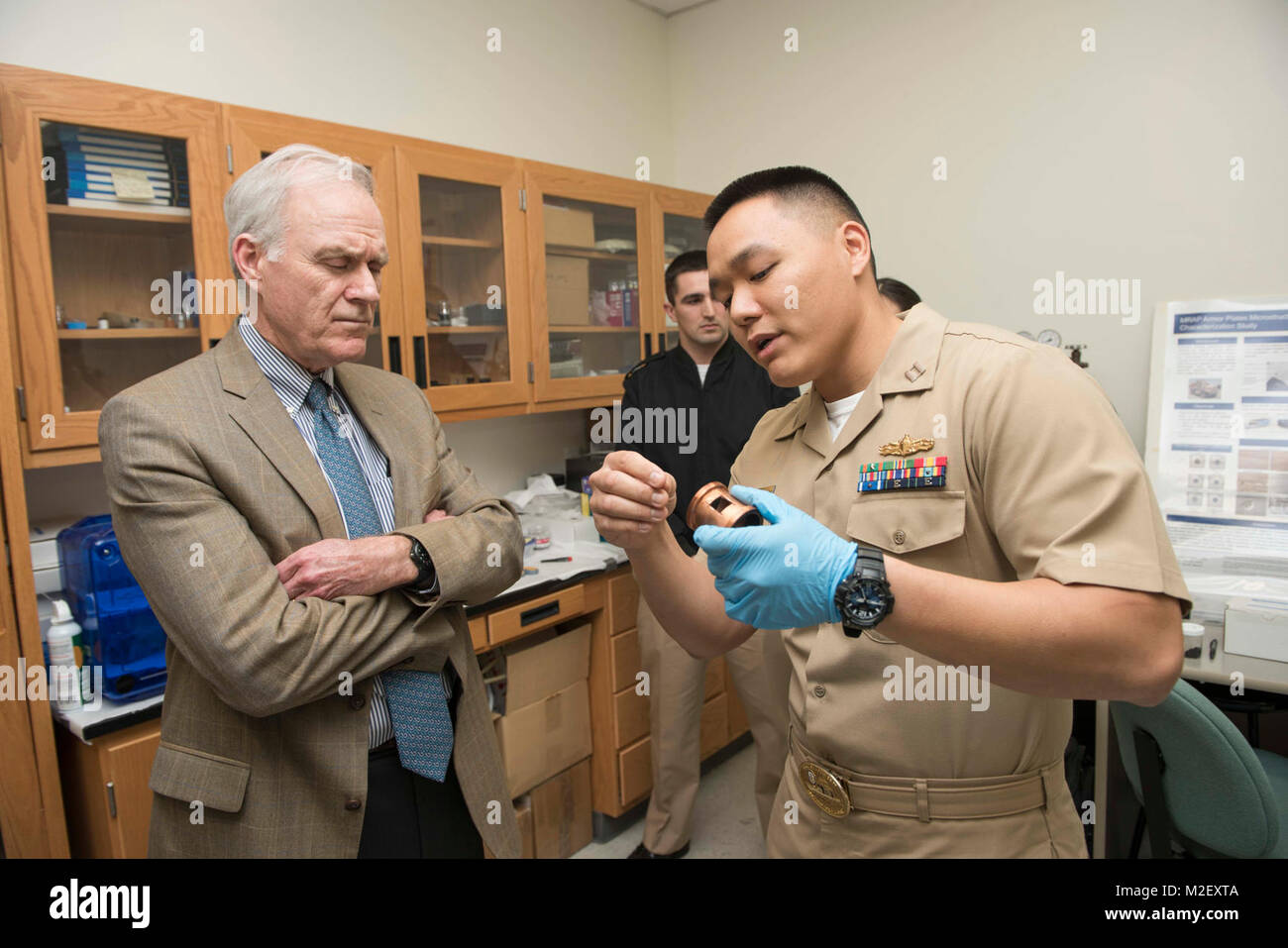 MONTEREY, Ca. (Feb. 01, 2018) Lt. Christopher Tang gives Secretary of ...