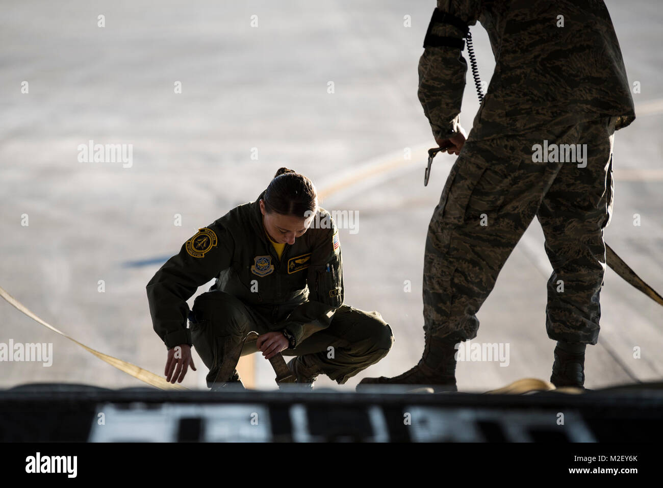 U.S. Air Force 1st Lt. Courtney Roepke, 21st Airlift Squadron pilot ...