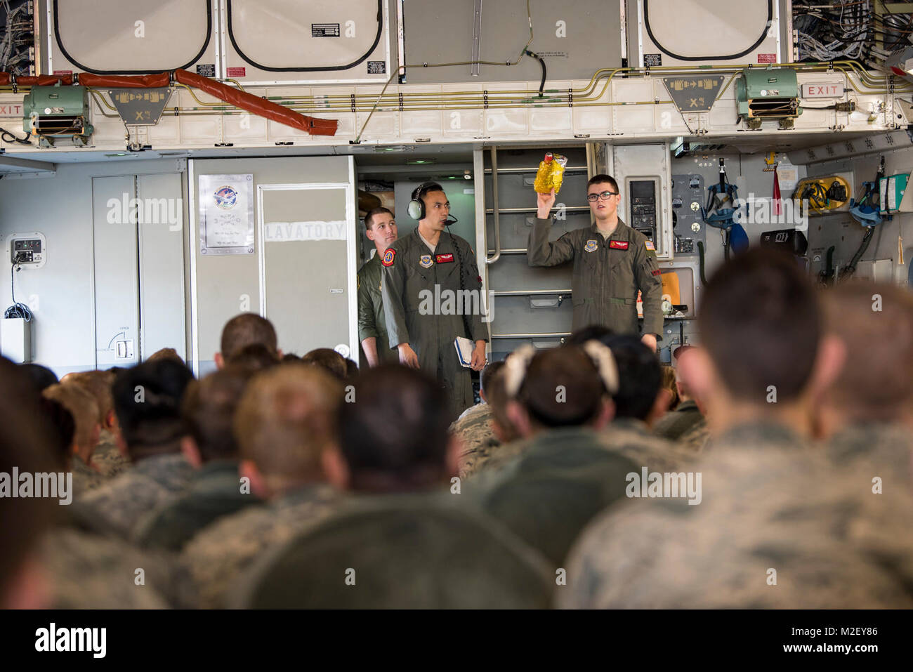 U.S. Air Force Senior Airman Austen Copeland, left, and Staff Sgt ...