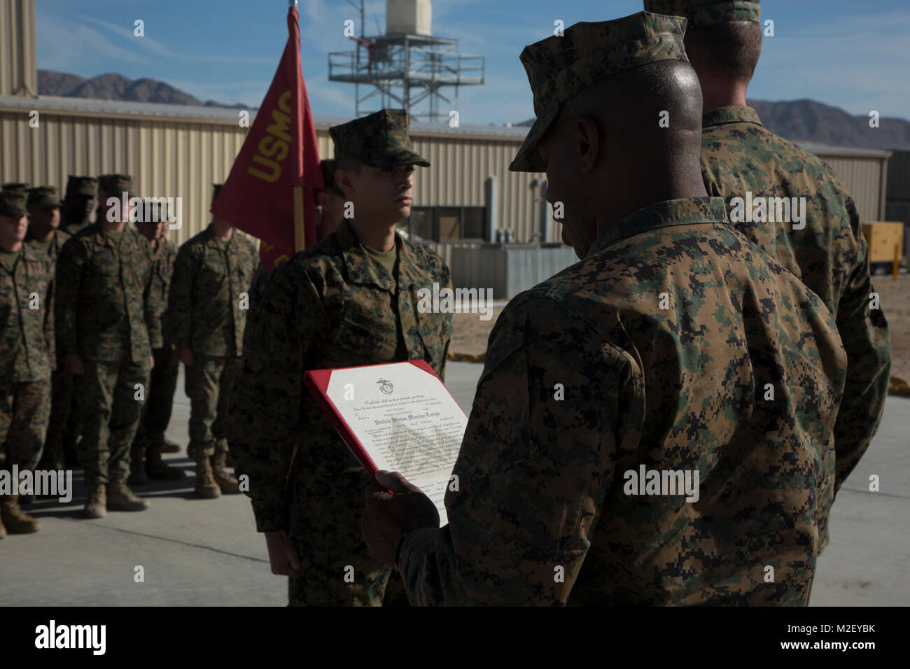 Sgt. Maj. James K. Porterfield, 3rd Marine Aircraft Wing sergeant major ...