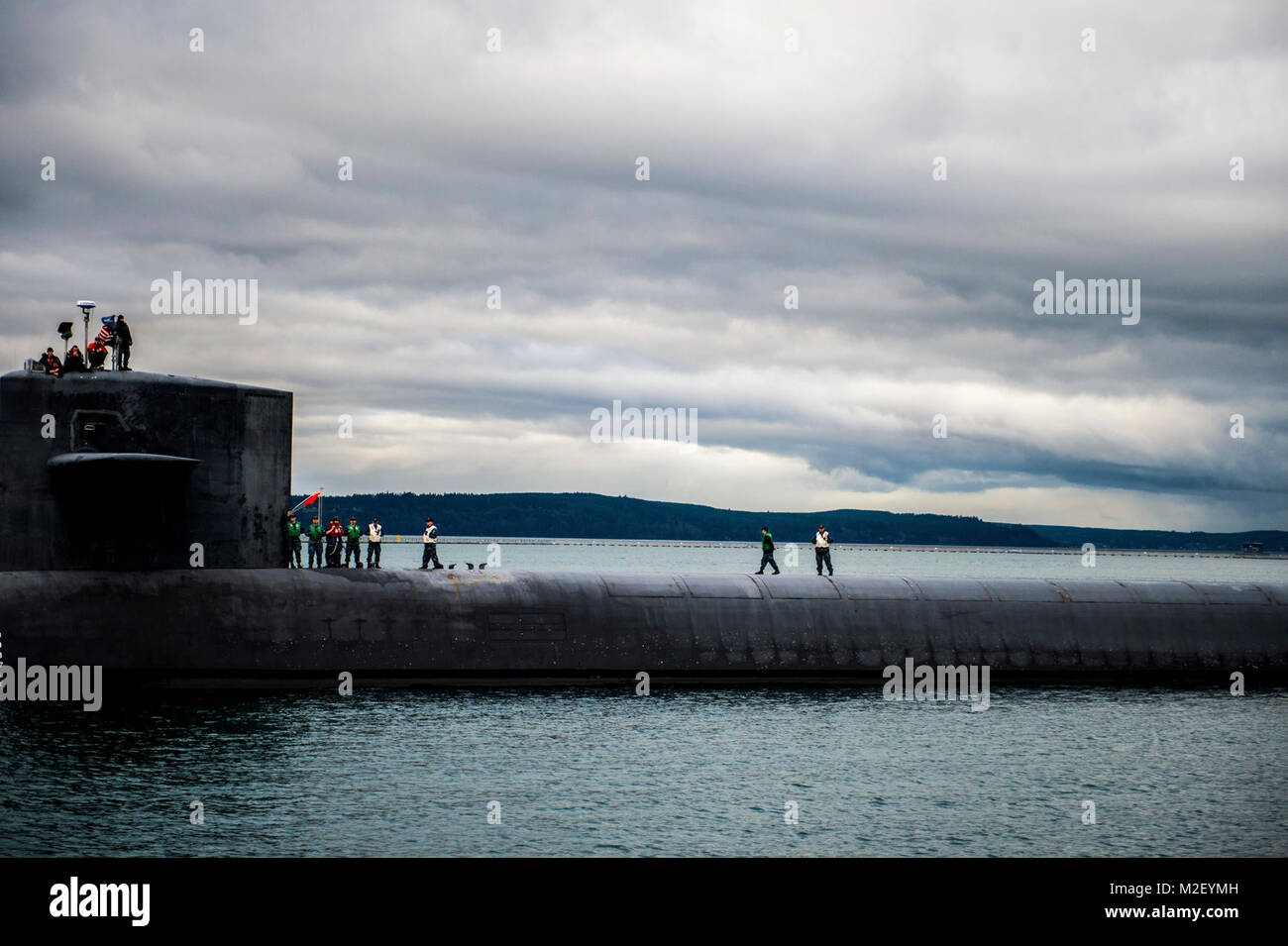BANGOR, Wash. (February 2, 2018) The Gold Crew of the Ohio-class ...