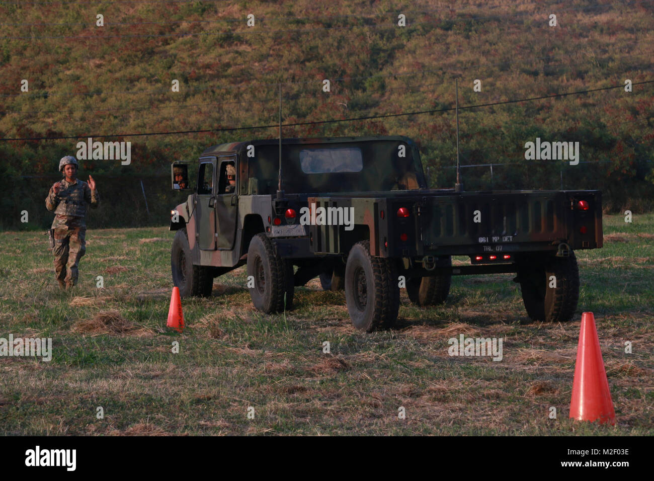 Spc. Karima Liburd and Pfc. Elliot Navarro, military police, of the ...