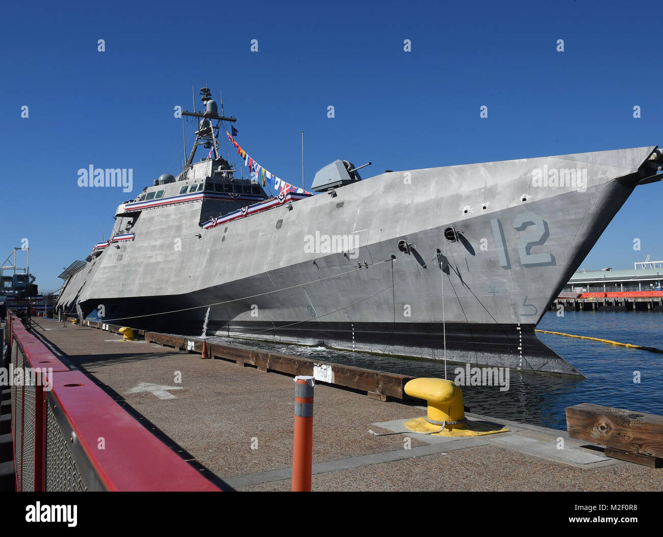 SAN DIEGO (Feb. 3, 2018) The littoral combat ship USS Omaha (LCS 12) is ...