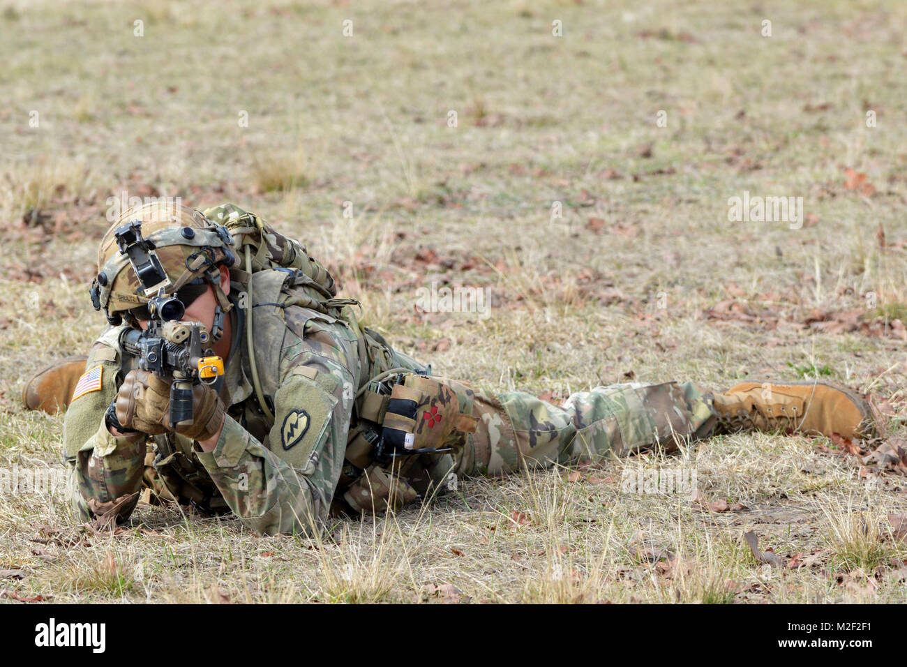 Pvt. Thomas Shultz, an infantryman assigned to Company A, 2nd Battalion ...