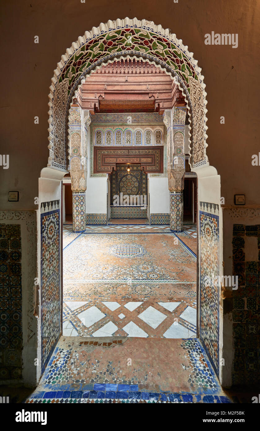 interior shot of gorgeous moorish architecture and interior in Dar ...