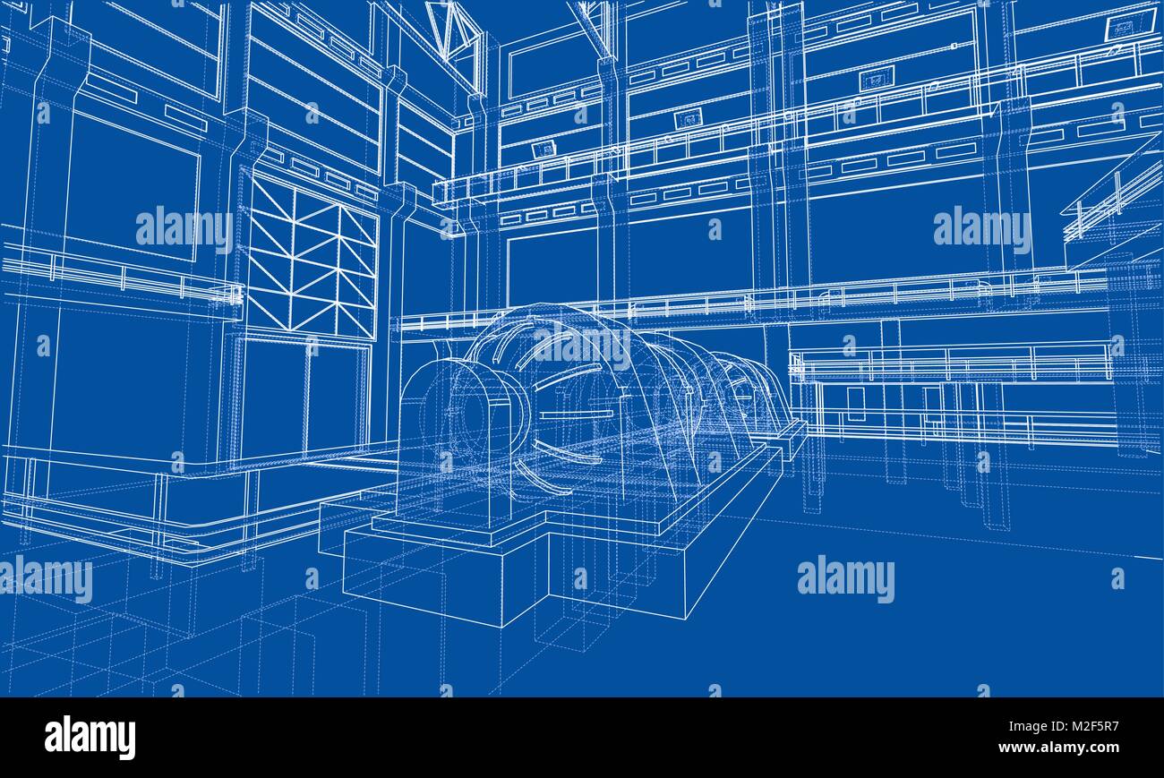 Industrial zone sketch. Vector Stock Vector Image & Art - Alamy