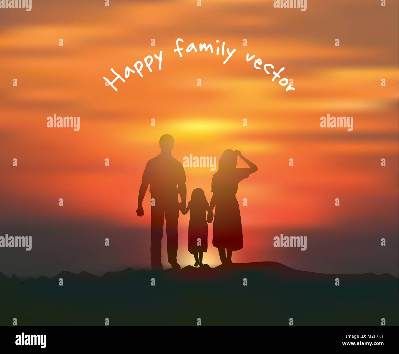 Silhouette person sunset Stock Vector Images - Alamy