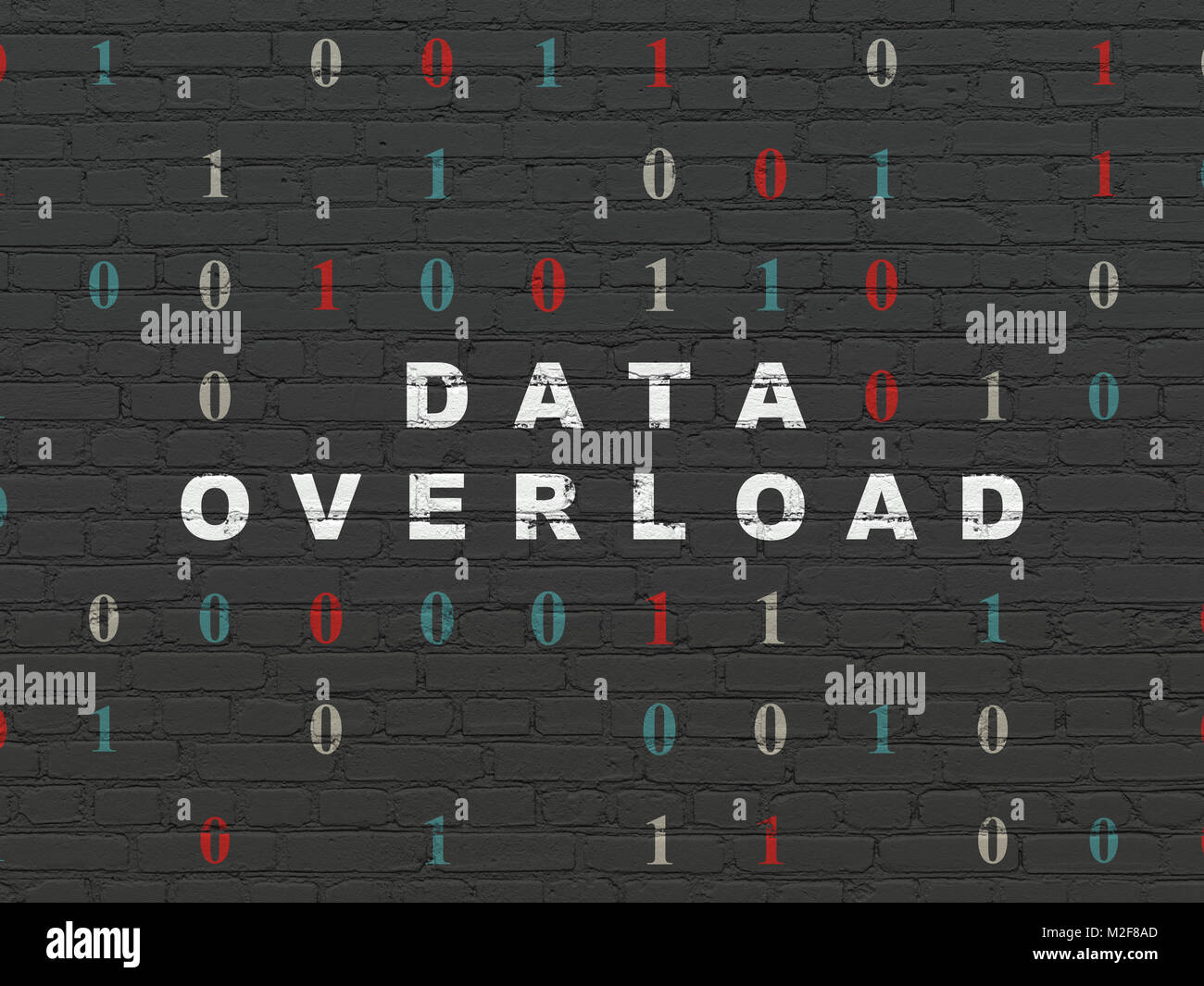 Data concept: Data Overload on wall background Stock Photo - Alamy