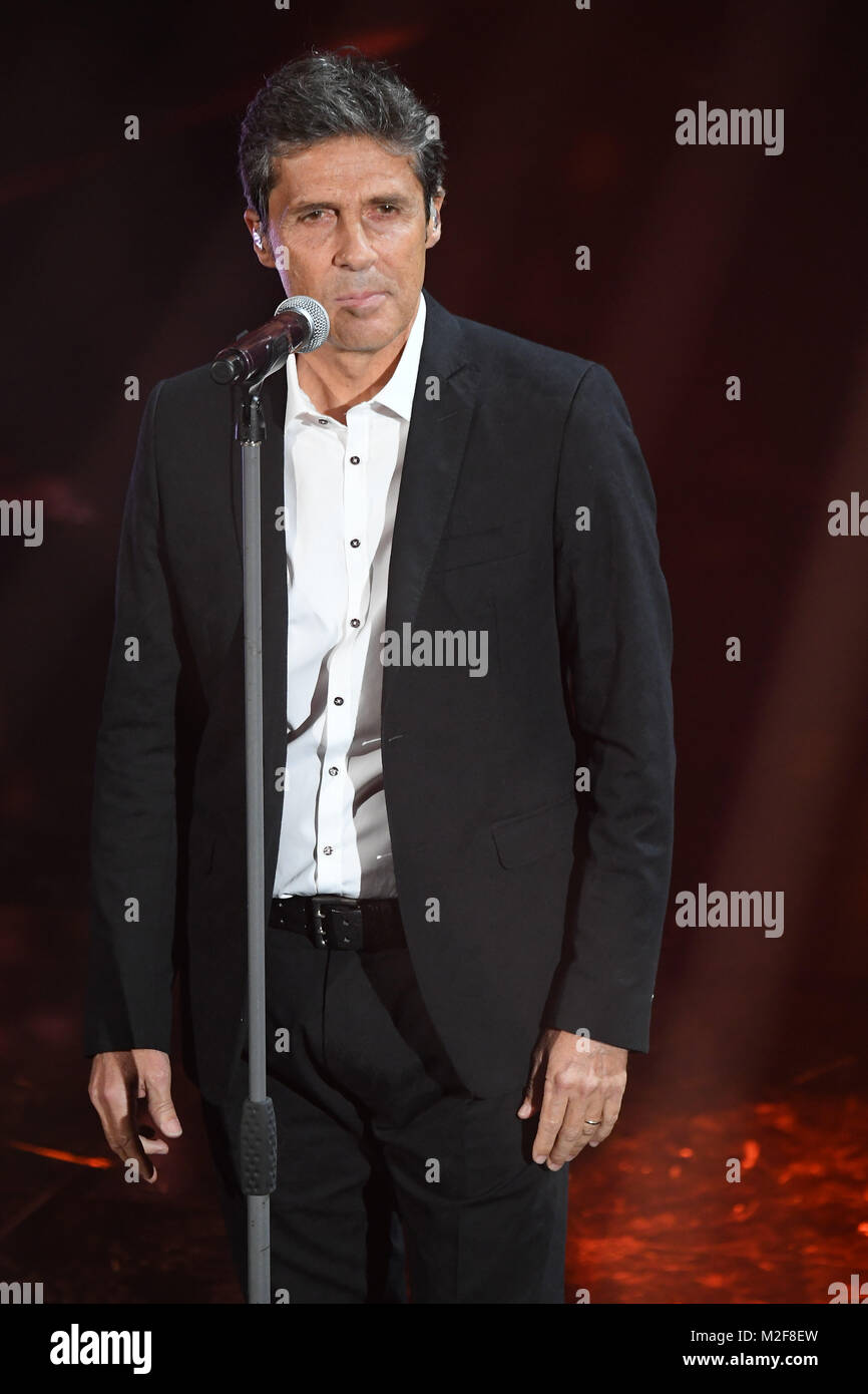 Sanremo. 68th Festival of the Italian Song. First Evening. In the photo ...