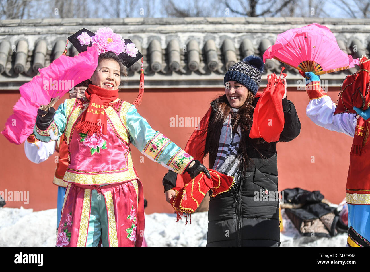 Fushun, China's Liaoning Province. 6th Feb, 2018. A foreign student ...