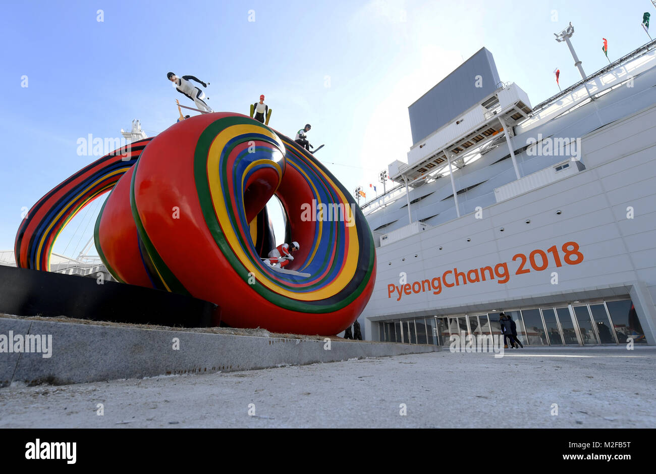 Pyeongchang, South Korea. 07th Jan, 2018. The artwork "Connected One ...