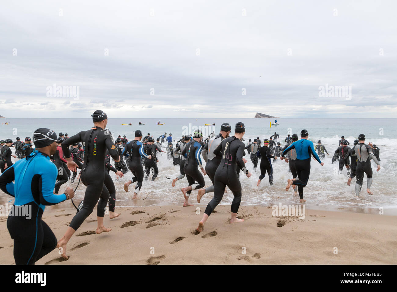 Beach swim spain benidorm hi-res stock photography and images - Alamy