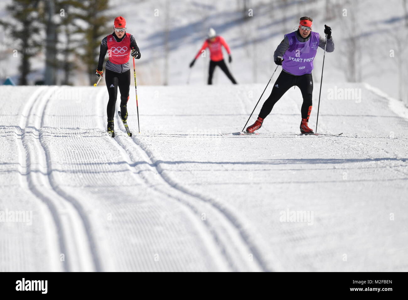 Pyeongchang, South Korea. 07th Jan, 2018. Katharina Hennig (L) and ...