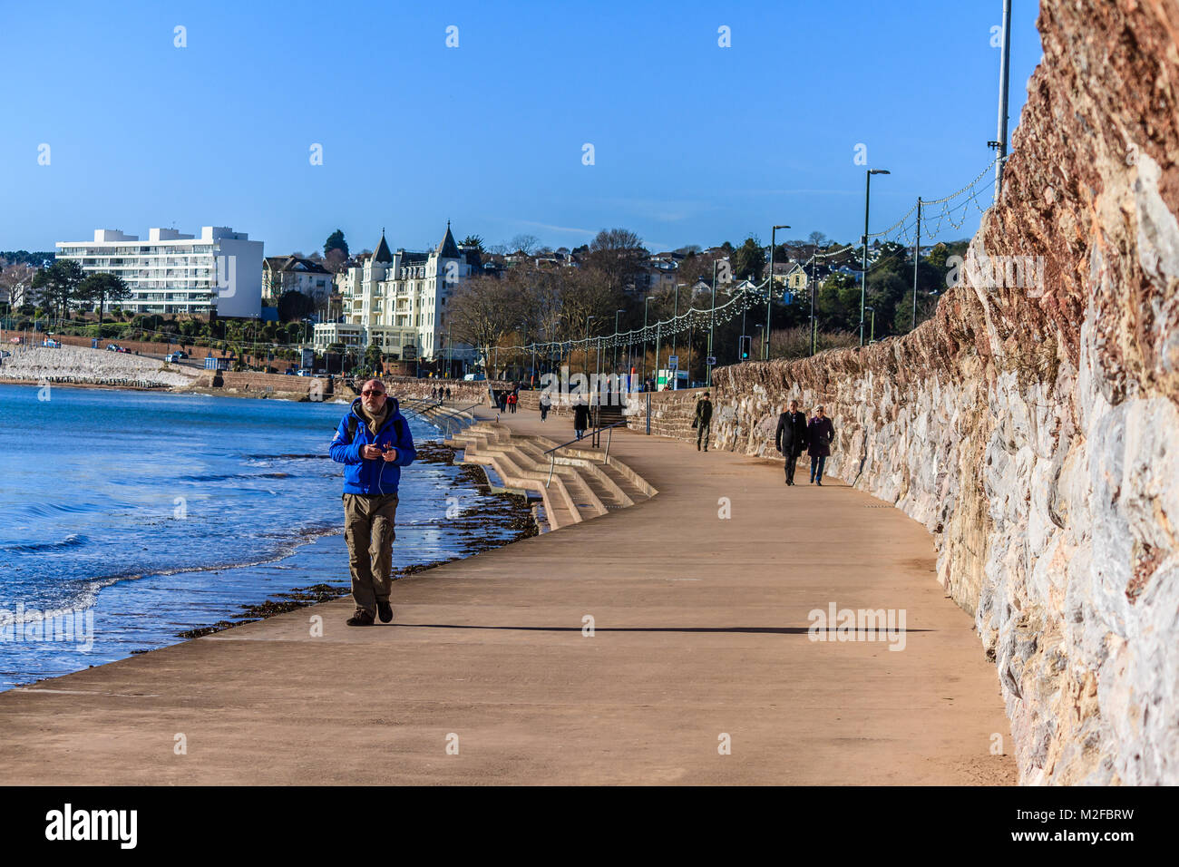 Torquay promenade winter hi-res stock photography and images - Alamy