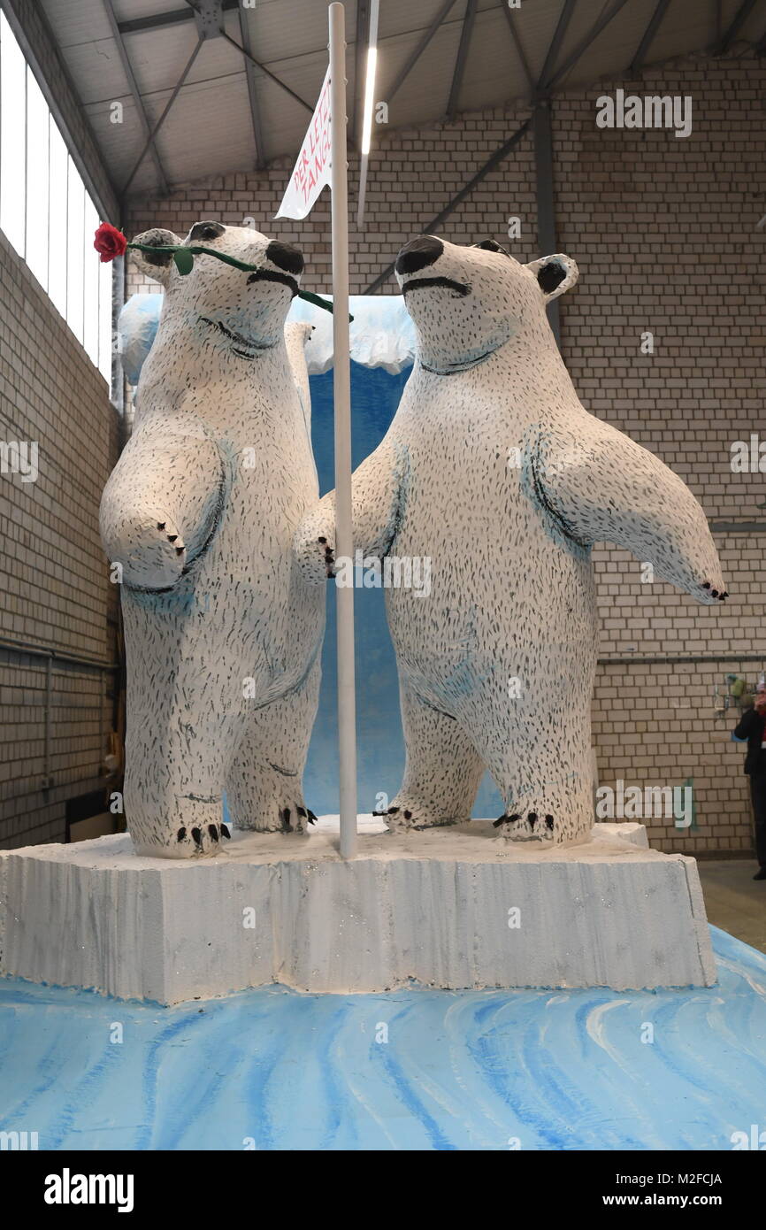 A float with the theme of environmental protection pictured during the ...