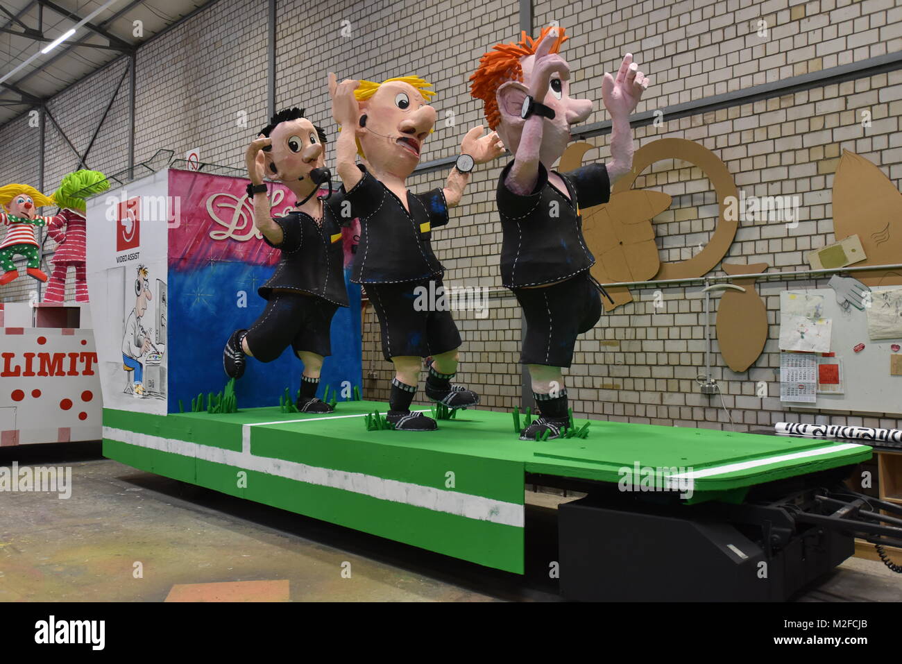 A float with the theme "video evidence" pictured during the ...