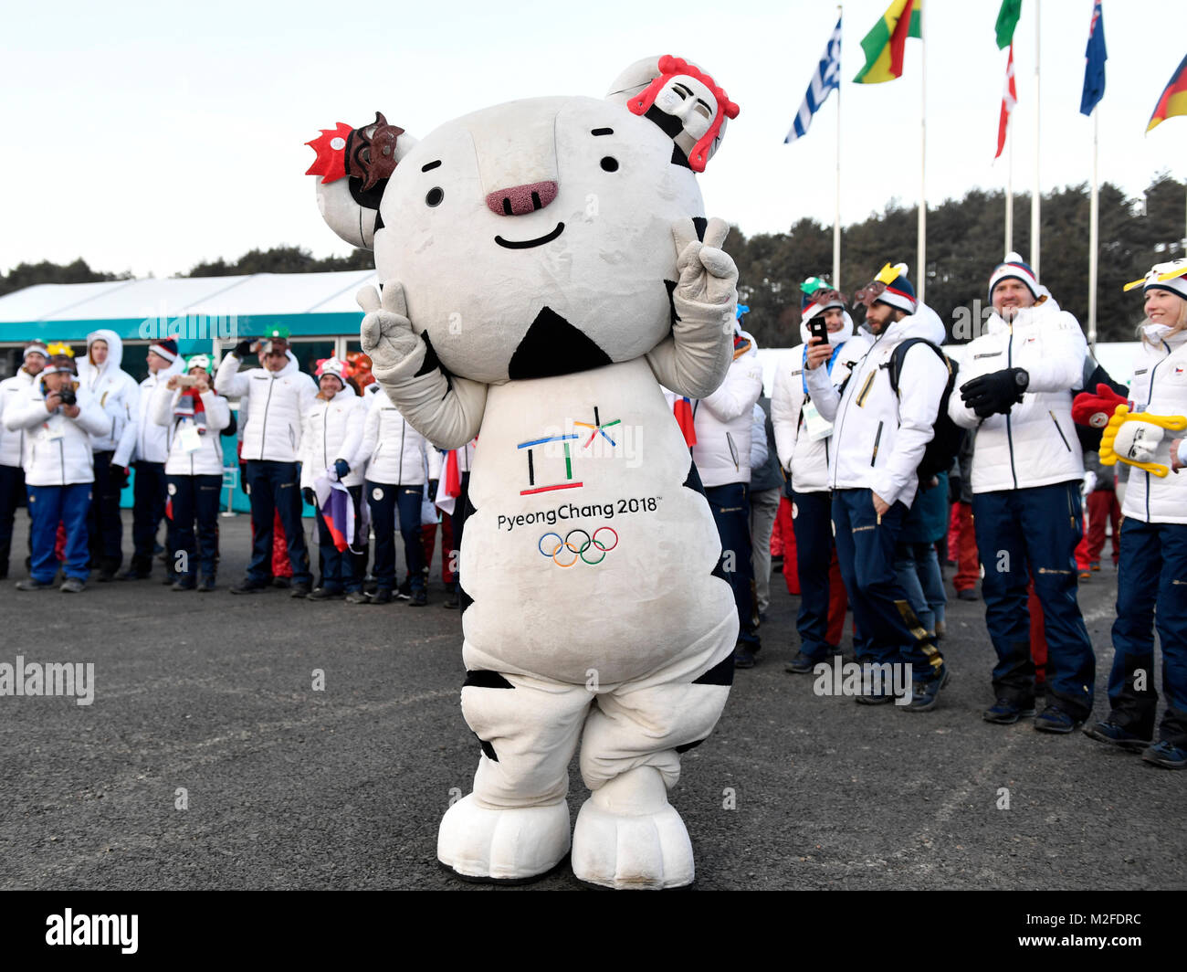 Pyeongchang 2018 mascot hi-res stock photography and images - Alamy
