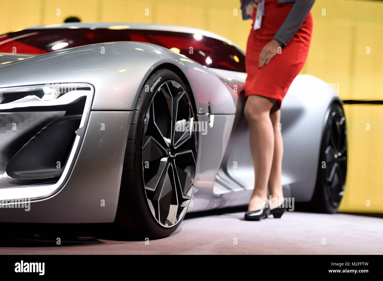 Renault Trezzor Concept car on display after it was unveiled during the ...