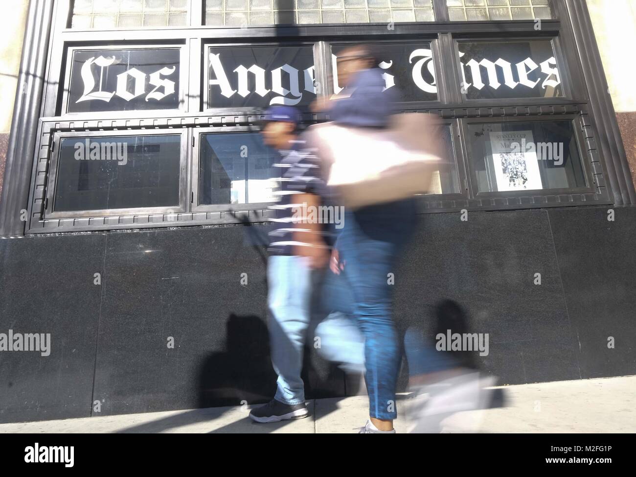 Los Angeles, California, USA. 7th Feb, 2018. The Los Angeles Times building in downtown Los ...
