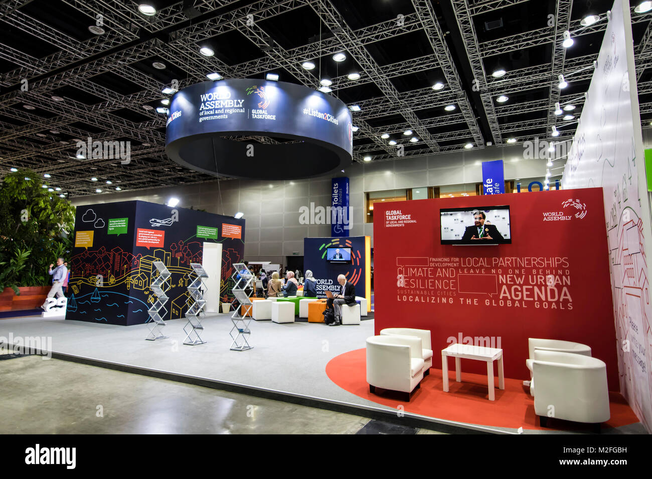 Kuala Lumpur, Malaysia. 7th Feb, 2018. Exhibitors booth at 2018 World ...