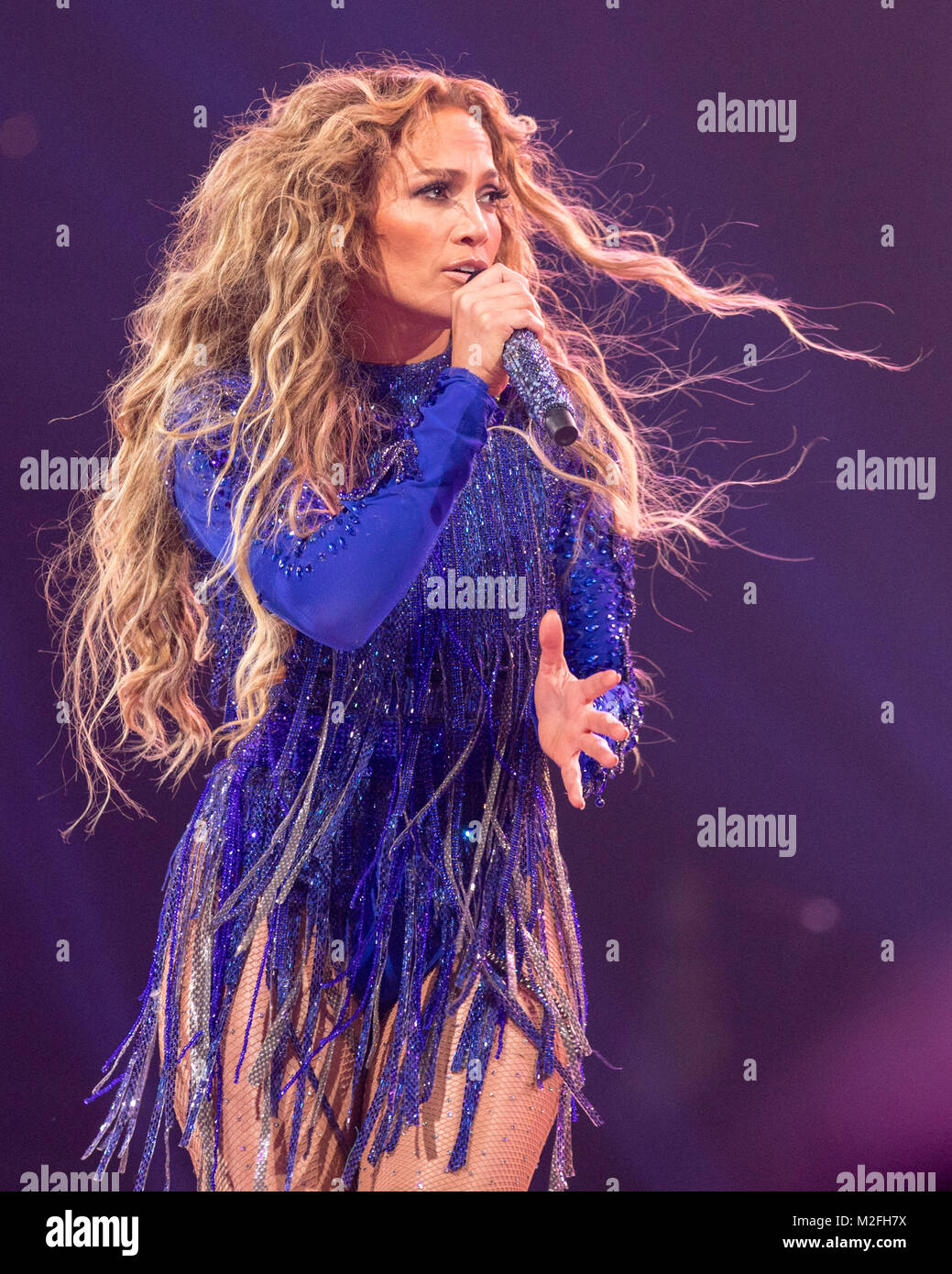 Minneapolis, Minnesota, USA. 4th Feb, 2018. JENNIFER LOPEZ performs ...