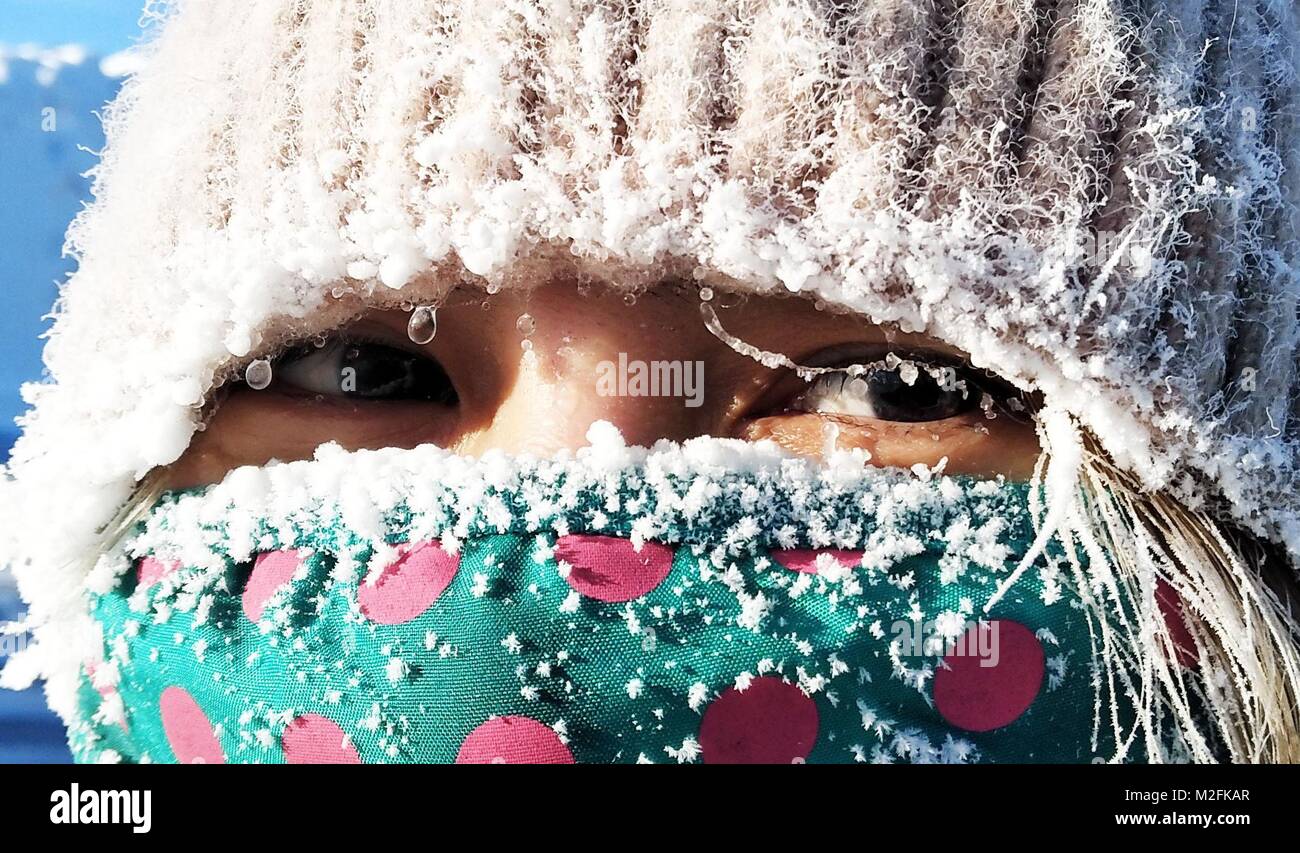 Mohe, Mohe, China. 7th Feb, 2018. Mohe, CHINA-7th February 2018: A ...