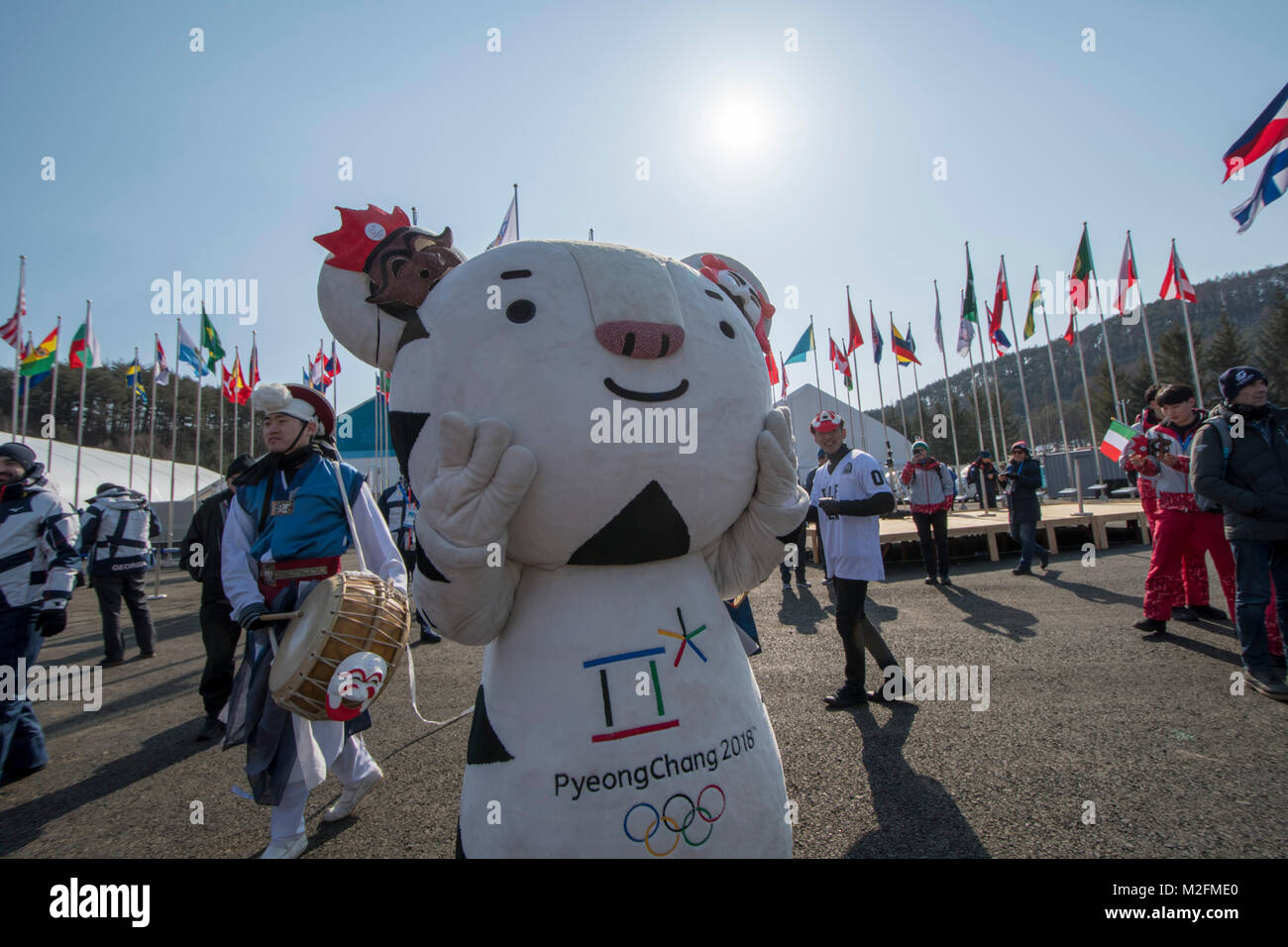 2018 winter olympic mascot hi-res stock photography and images - Alamy