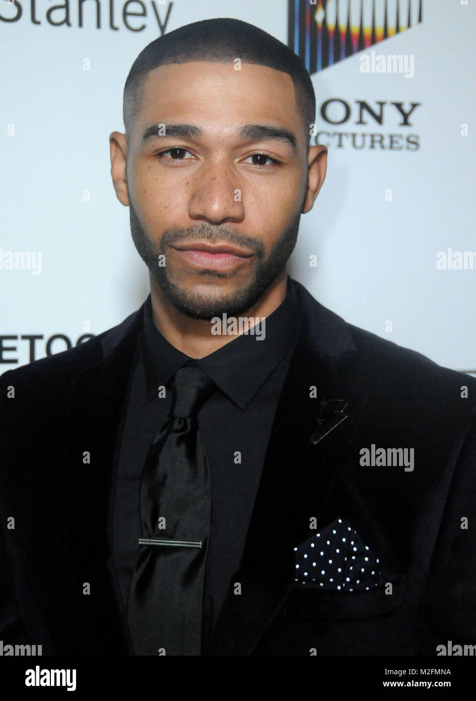 Los Angeles, California, USA. 7th February, 2018. Actor Blue Kimble ...