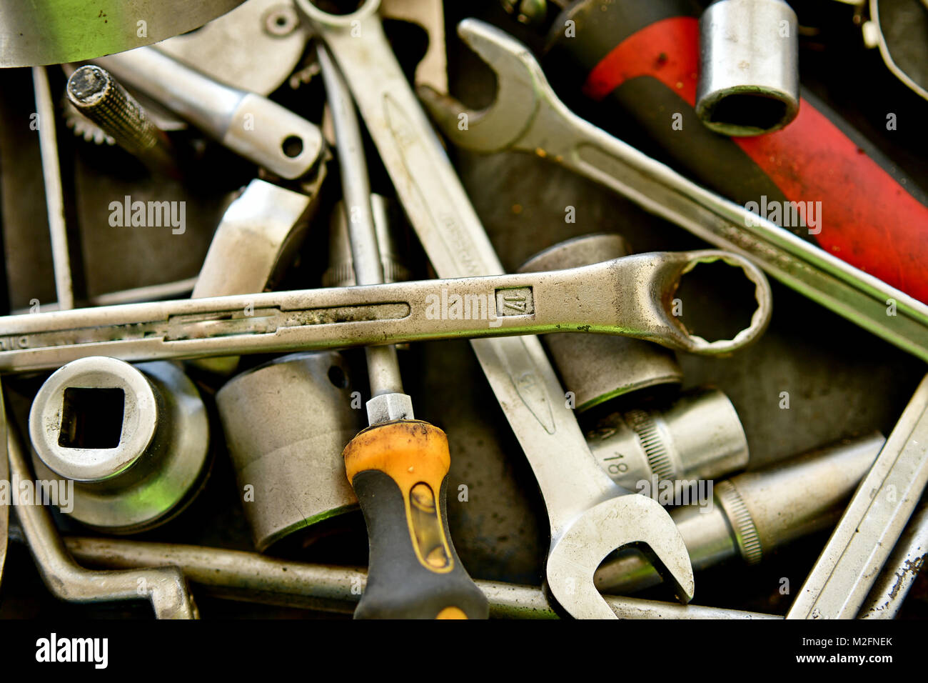 Stainless steel tools and other surfaces of shining steel material ...