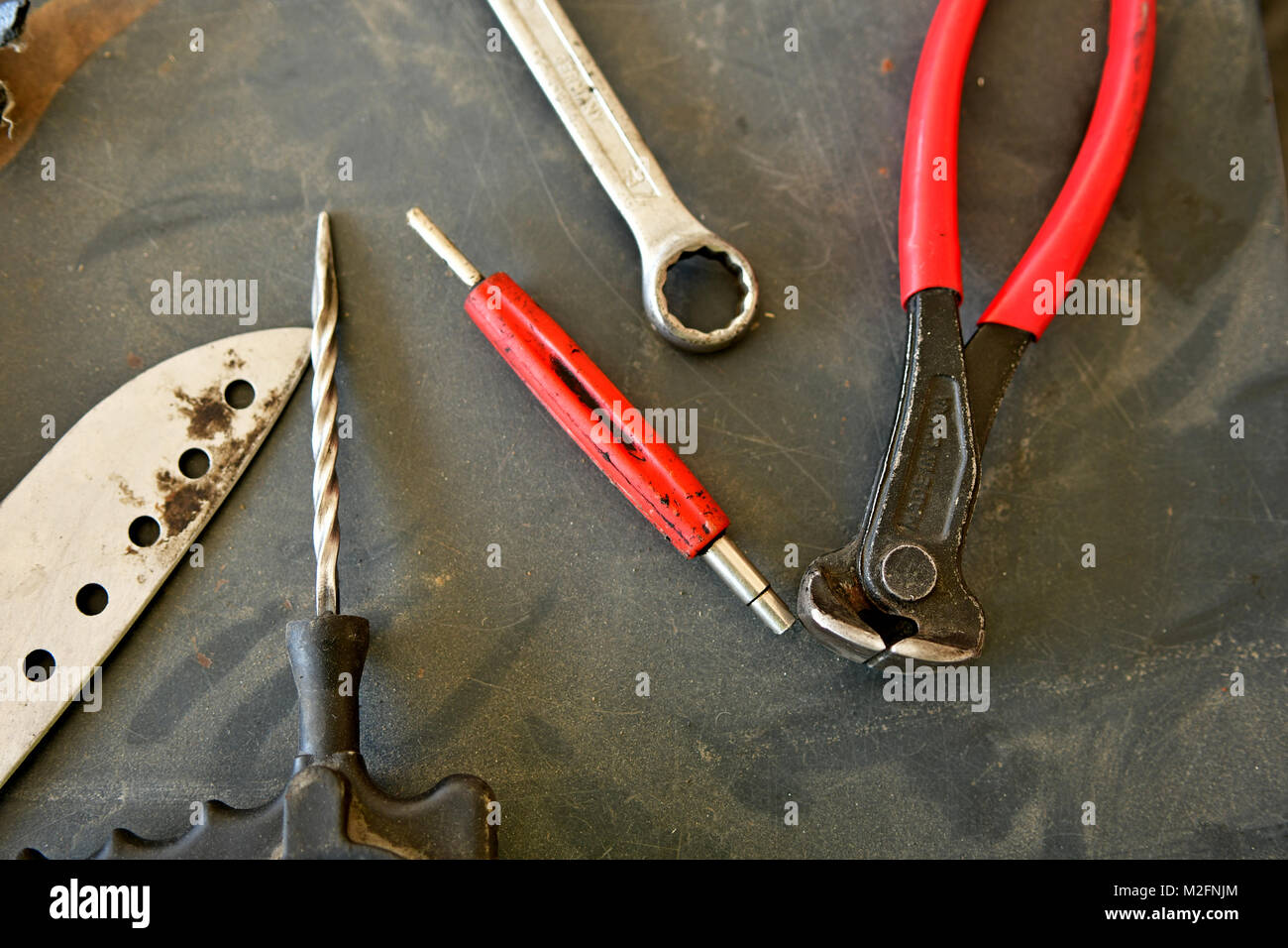 Stainless steel tools and other surfaces of shining steel material ...