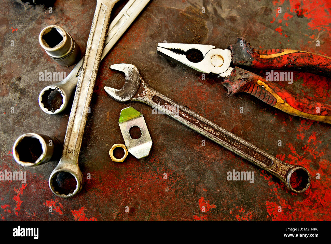 Stainless steel tools and other surfaces of shining steel material ...