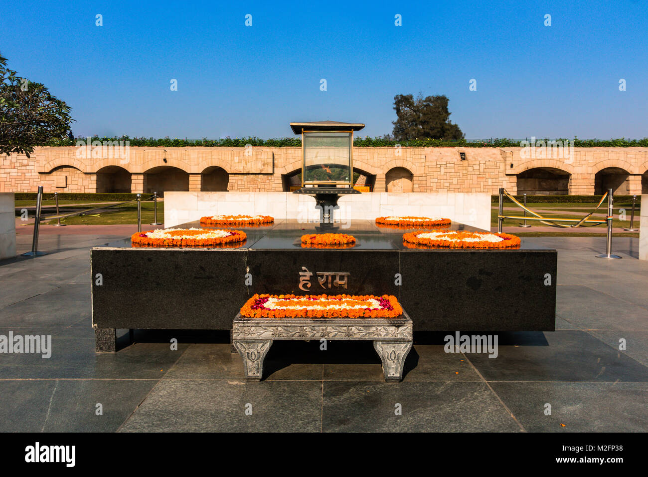 Raj Ghat - Mahatma Gandhi Crematorium, New Delhi, India Stock Photo - Alamy
