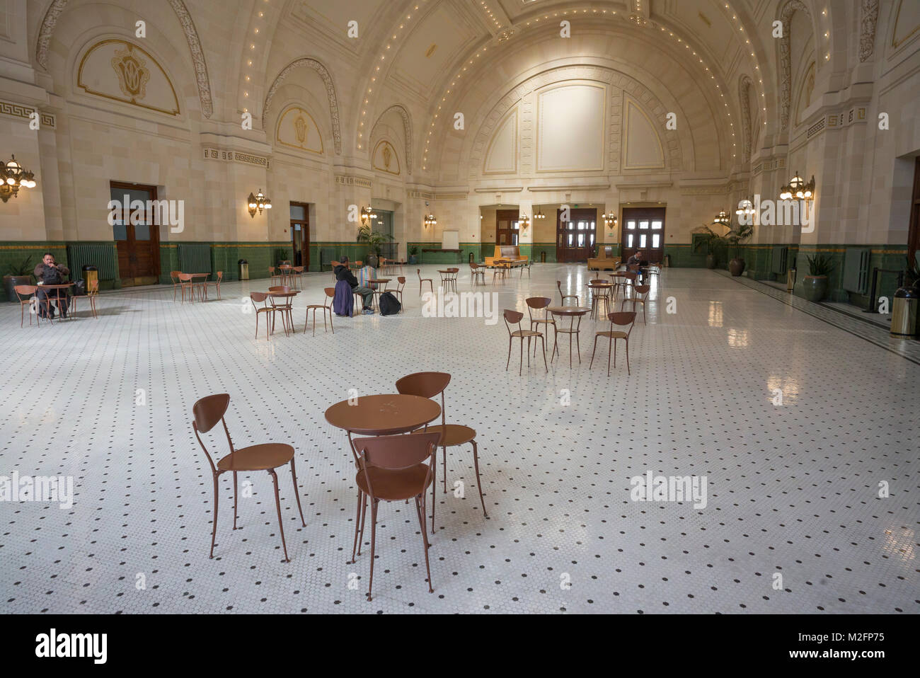 Waiting room in Unioin Station, Seattl, Washington, USA Stock Photo - Alamy