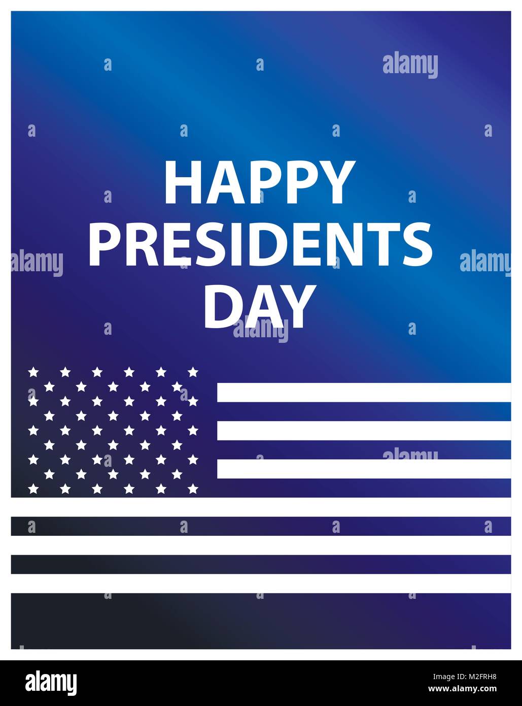 Happy Presidents Day. Festive illustration for greeting card and poster ...