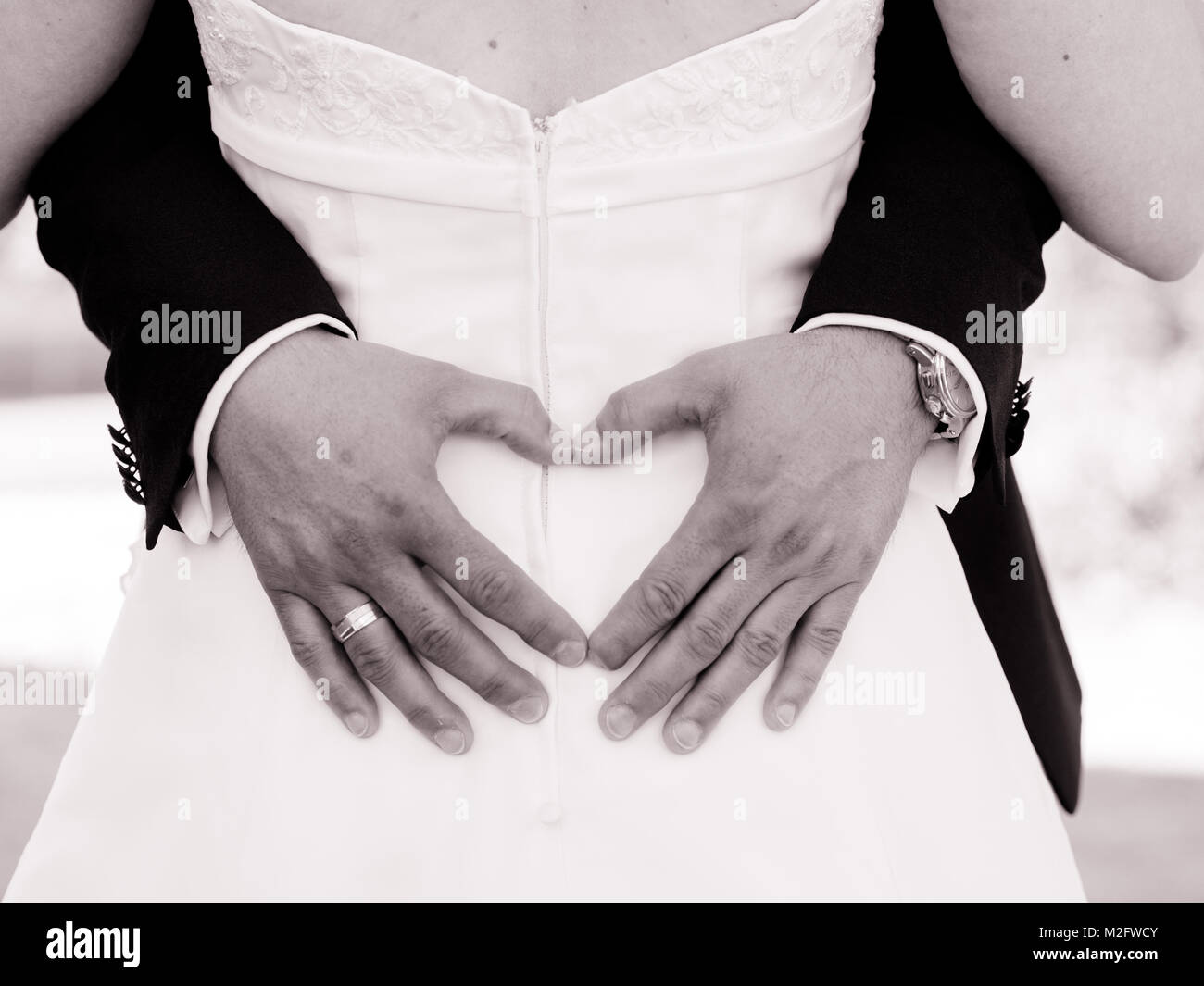 the heart on the back Stock Photo - Alamy