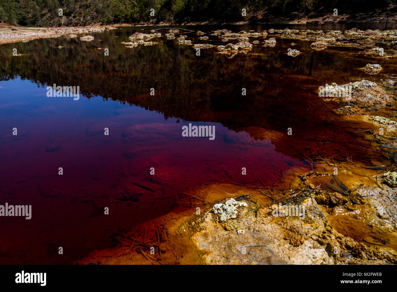 Fantastic colours of Rio Tinto. The river is famous for its deep red ...