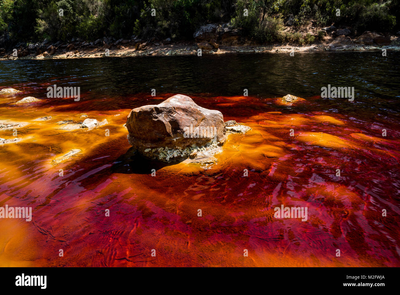 Fantastic colours of Rio Tinto. The river is famous for its deep red ...