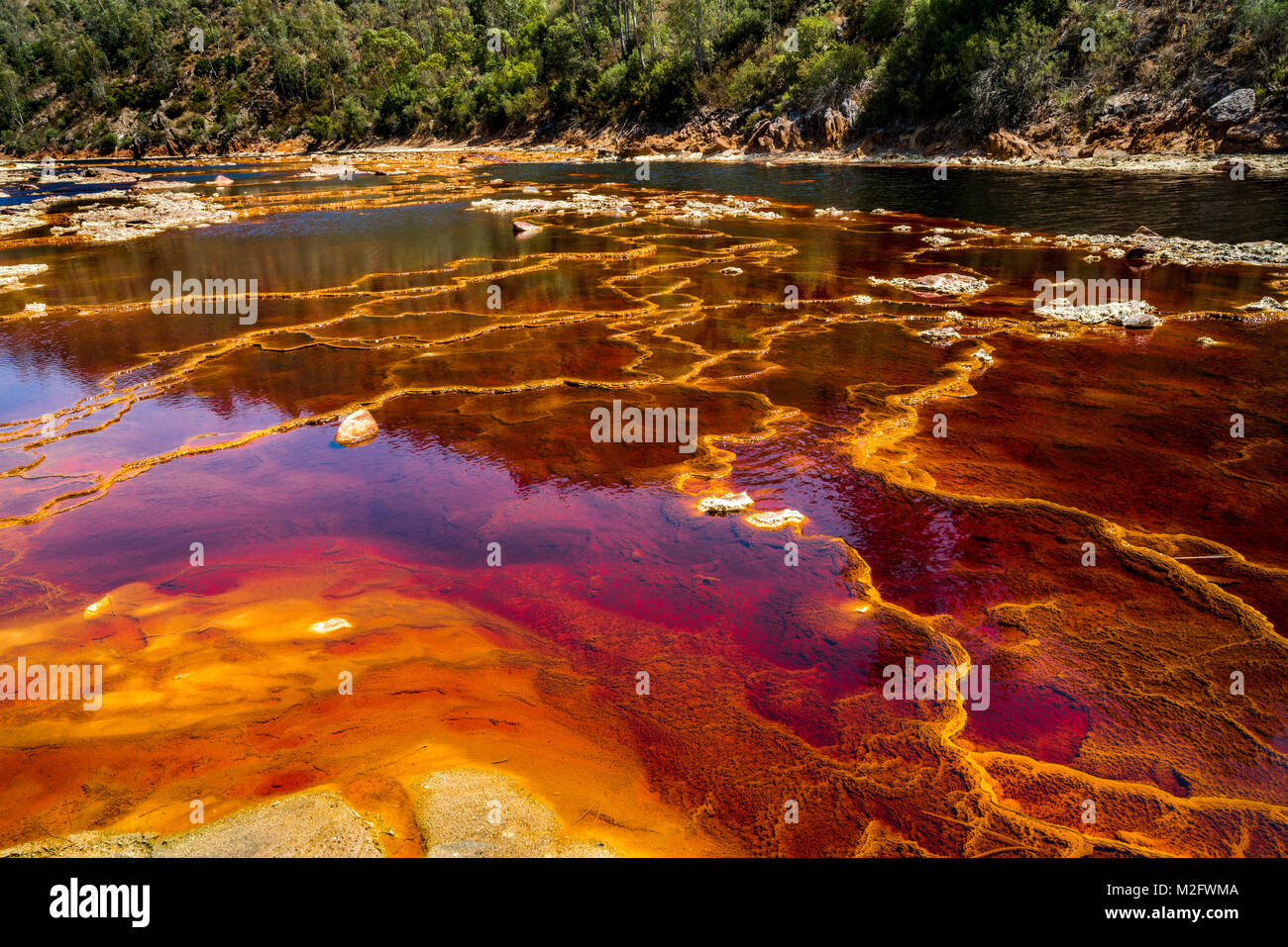 Fantastic colours of Rio Tinto. The river is famous for its deep red ...