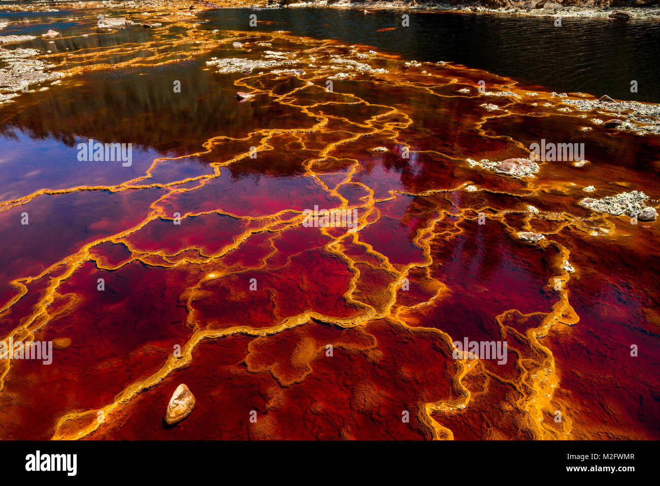 Fantastic colours of Rio Tinto. The river is famous for its deep red ...