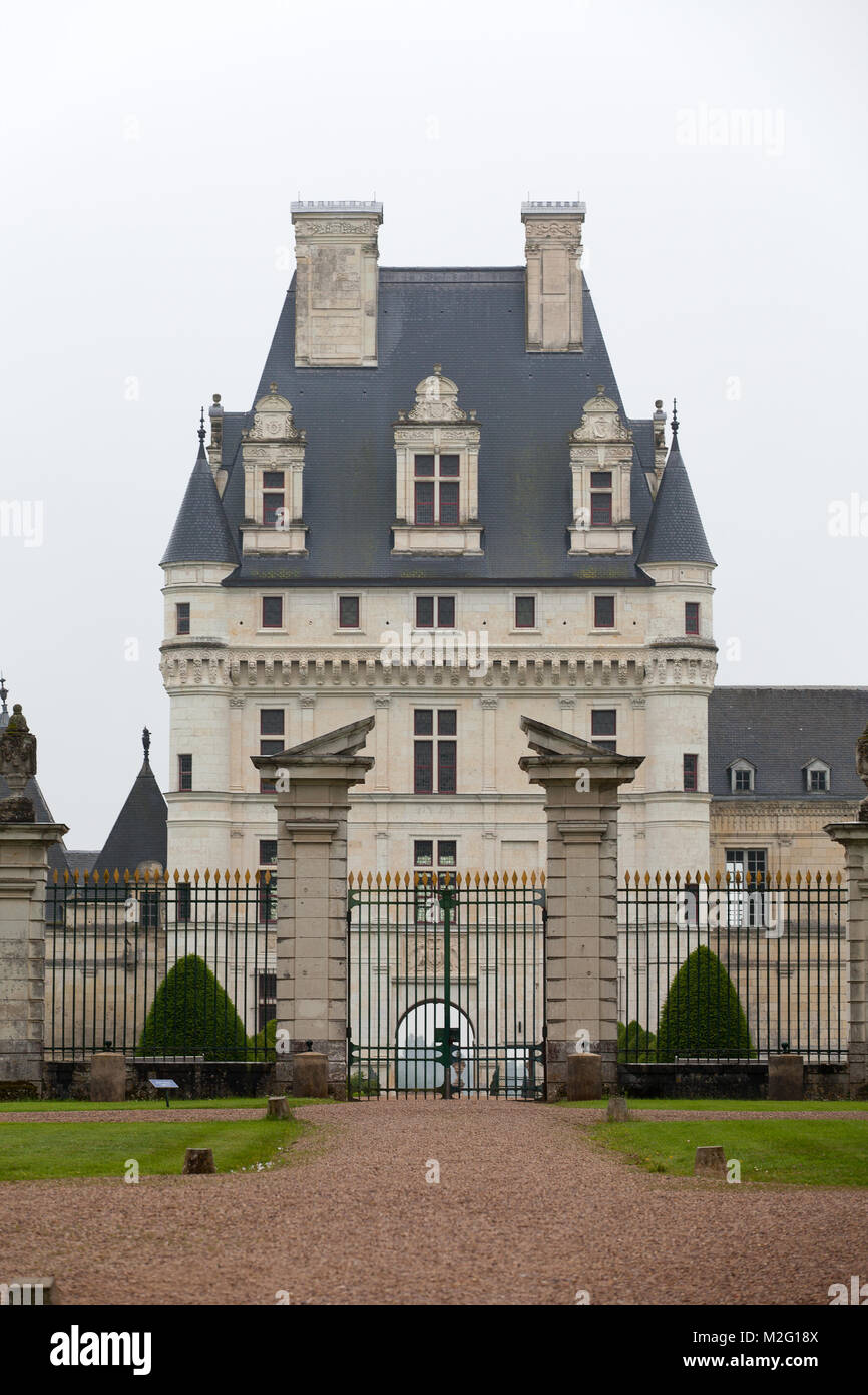 Garden and Castle of Valencay in Loire Valley in France Stock Photo - Alamy