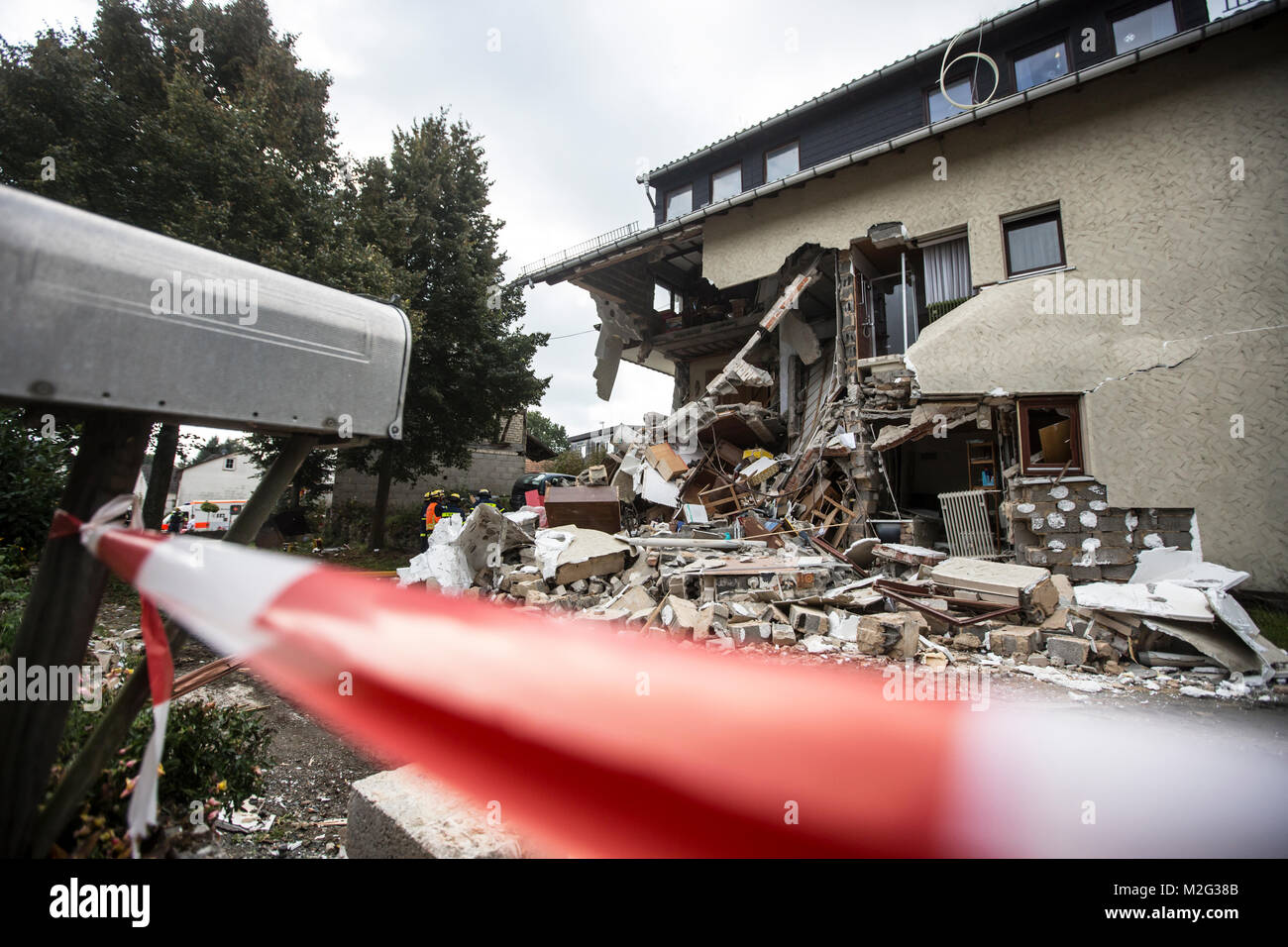 Bei der Explosion eines Wohnhauses in Usingen-Eschbach sind am Dienstag ...