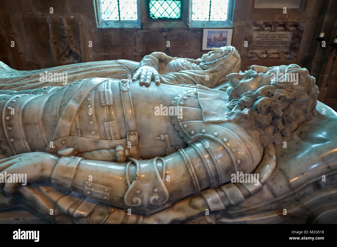 The marble tomb of Sir Thomas Wilbraham and his wife Elizabeth in St ...