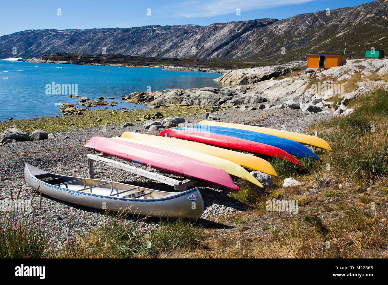 Camp Ataa, Greenland. The Ataa camp is located in northern Greenland at ...