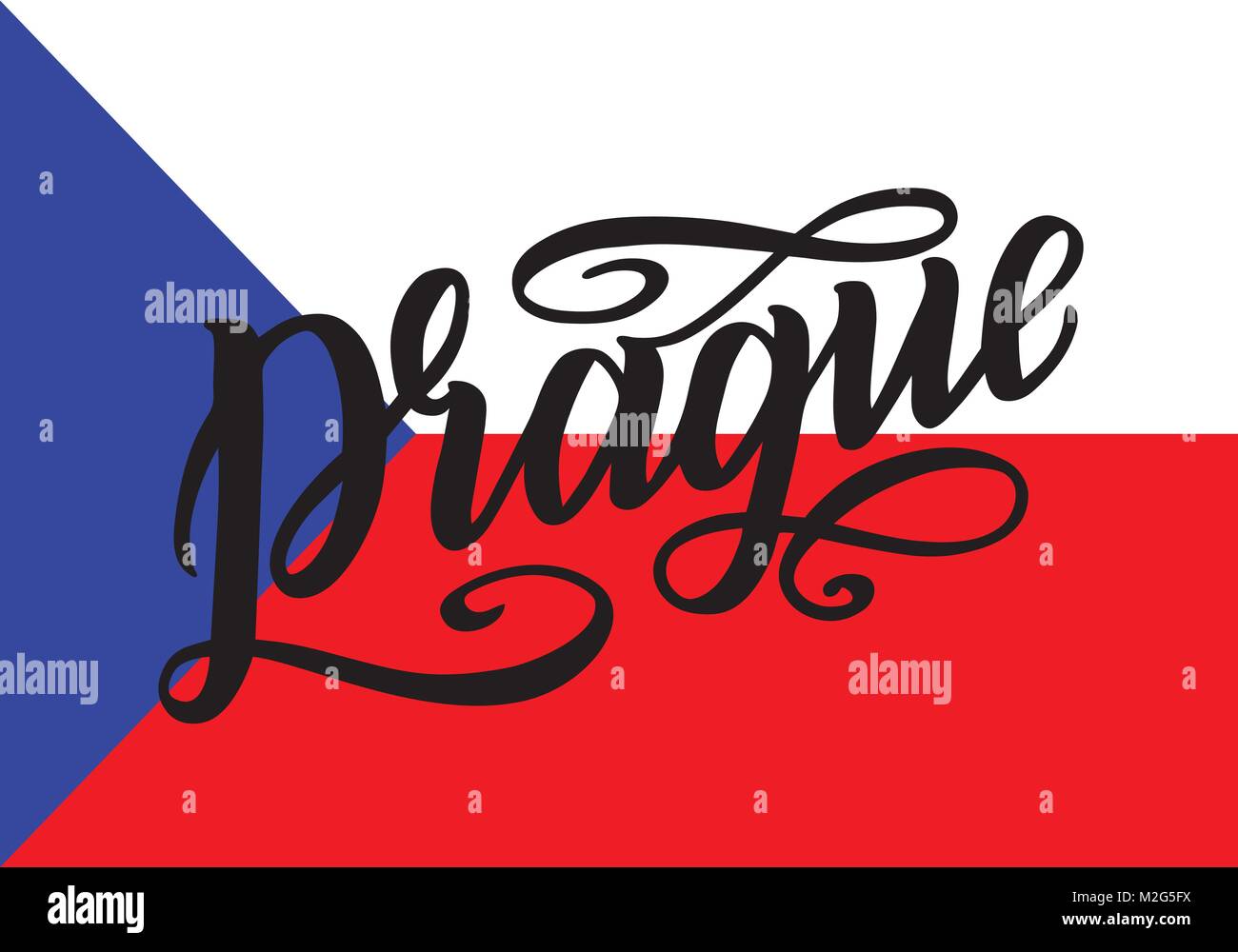 Prague Lettering poster for your design. Creative typography. Hand ...