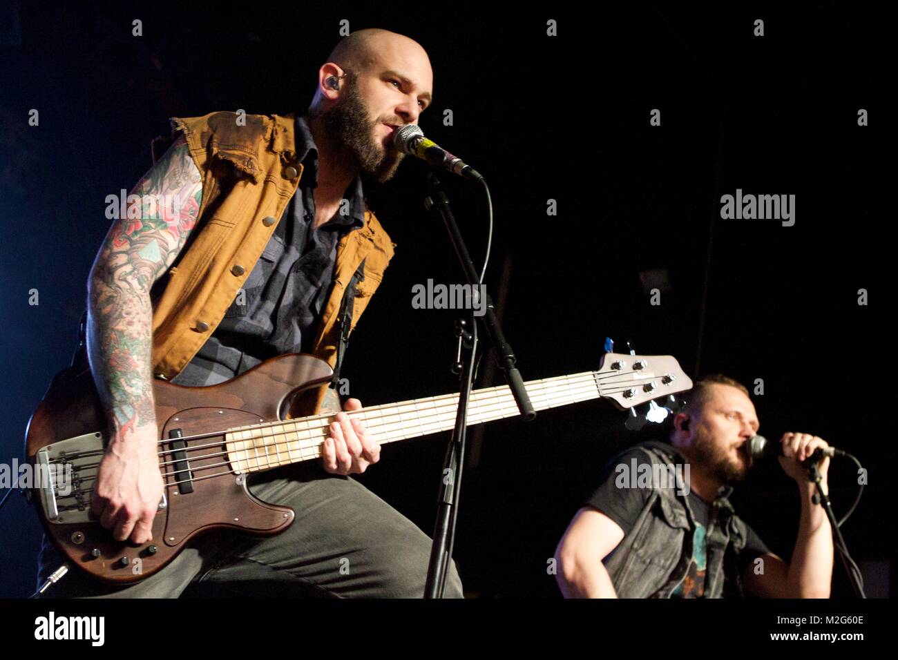 Die deutsche Metal-Core-Band CALIBAN spielte am 07.05.2014 auf der ...