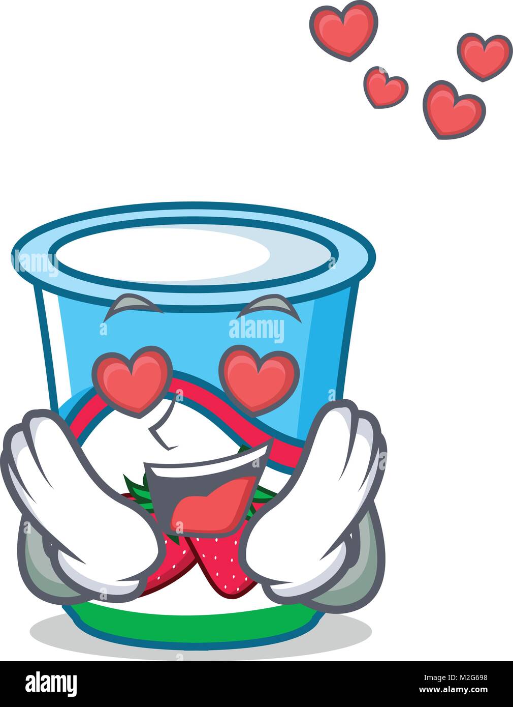 Cute yogurt cartoon in hi-res stock photography and images - Alamy