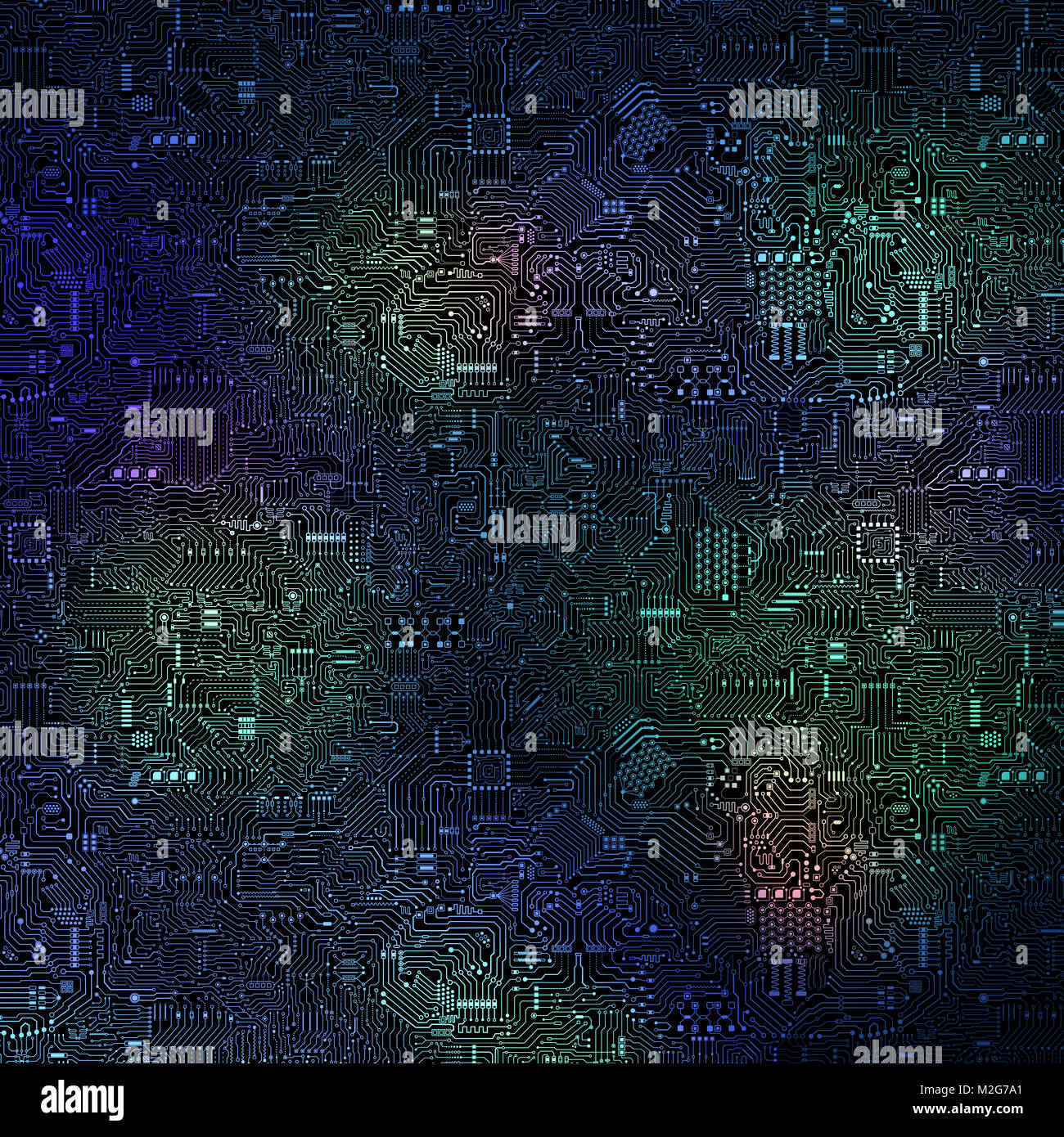 Seamless electronic pattern computer circuit hi-res stock photography ...