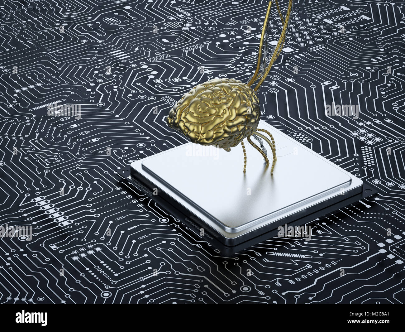Cpu ai brain chip hi-res stock photography and images - Alamy