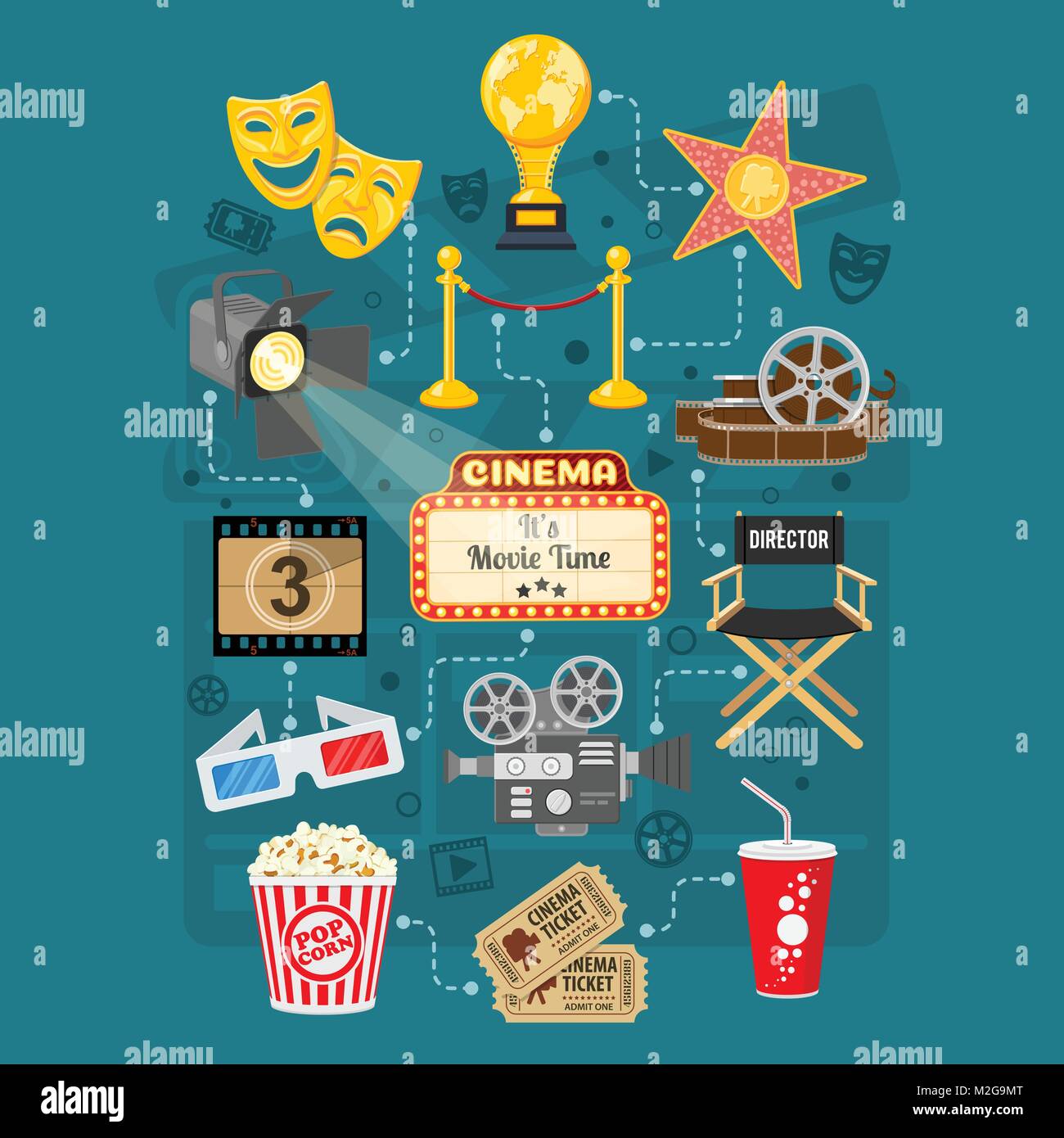 Cinema Movie Infographics High Resolution Stock Photography and Images ...